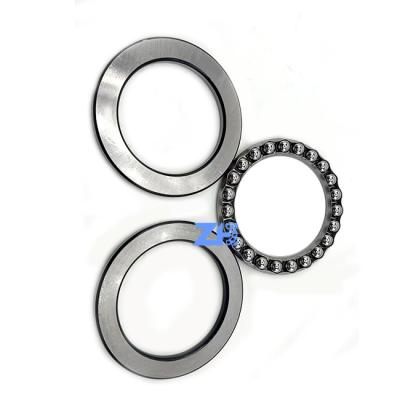 China 51111 One-Way Thrust Ball Bearing Single Row Sheet Metal Cage Detachable Design 55mm Bore for sale