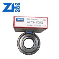 China 6203-2Z-C3 Deep Groove Ball Bearing 17x40x12mm GCR15 Steel P0 Precision for sale
