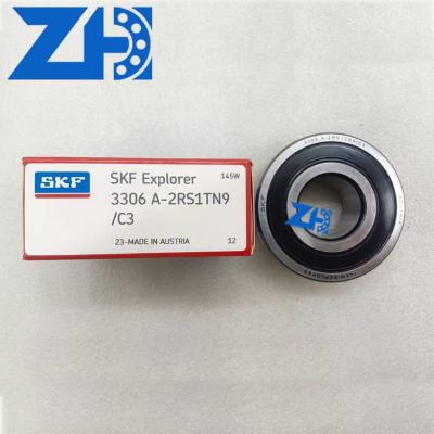 China SKF 3306A-2RS1TN9/C3 Angular Contact Ball Bearing 30mm Bore Sealed for sale