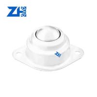 China ZH CY30A Ball Transfer Bearing Unit 30mm Chrome Steel Flange Mount Conveyor for sale