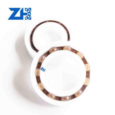 China POM6802 POM6803 Plastic Miniature Deep Groove Ball Bearings with Glass Balls 8mm 12mm for sale