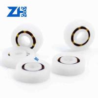China POM6802 POM6803 Plastic Miniature Deep Groove Ball Bearings with Glass Balls 8mm 12mm for sale