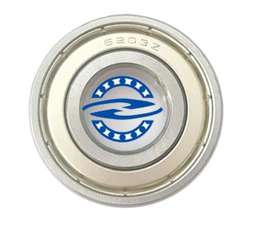 China Miniature Double Row Deep Groove Ball Bearing 6203ZZ GCR15 17x40x12mm for sale