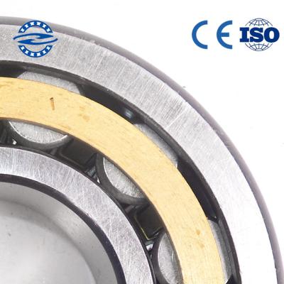 China Double Row Cylindrical Roller Bearing NJ205 25x52x15mm GCR15 Steel Brass Cage for sale