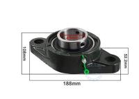 China P6 UCFL209 Pillow Ball Bearing with Housing 45mm Bore Size Flanged Unit for Transmission Systems for sale