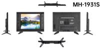 China 19 Inch LCD LED Small Size TV Panel DC 12V Black Cabinet With Wifi for sale