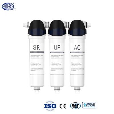 China Activated Carbon Mineral Tap Water Faucet Filter For Home Drinking Water 0.1um 2.5L/ Min for sale