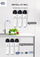 China Activated Carbon Mineral Tap Water Faucet Filter For Home Drinking Water 0.1um 2.5L/ Min for sale
