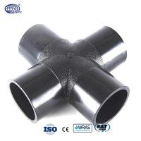 China Black 4 Way Cross Pipe Fitting PN16 PN12.5 Corrosion Resistant for sale