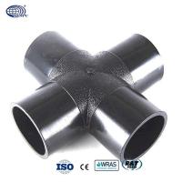 China Black 4 Way Cross Pipe Fitting PN16 PN12.5 Corrosion Resistant for sale