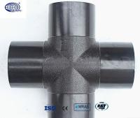 China Black 4 Way Cross Pipe Fitting PN16 PN12.5 Corrosion Resistant for sale