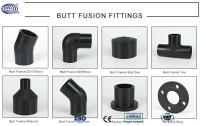 China Butt Fusion Welding HDPE Pipe End Cap 63mm For Natural Gas And Water Supply for sale