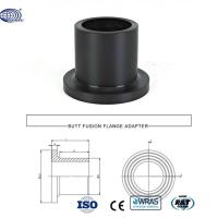 China SDR17 PE100 Butt Fusion Stub End HDPE Pipe Flange Adapter For Chemical Industry for sale