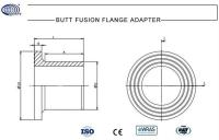 China SDR17 PE100 Butt Fusion Stub End HDPE Pipe Flange Adapter For Chemical Industry for sale