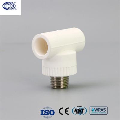 China EN 12201-3 Threaded Male Tees PPR Tee With Thread Pipe Connection for sale