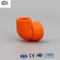 China Orange PPR Pipes Fittings Plastic Compression Reducing Pipe Elbow 45 90 Degree for sale