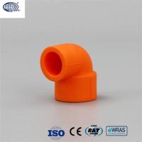 China Orange PPR Pipes Fittings Plastic Compression Reducing Pipe Elbow 45 90 Degree for sale