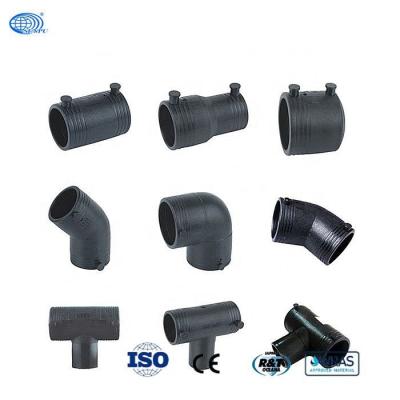 China Black PE Electrofusion HDPE Pipe Fittings PN16 PE100 for sale