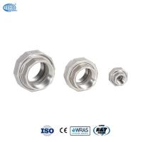 China Threaded Hexagonal Stainless Steel Union Coupling Fitting Rustproof for sale