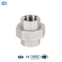 China Threaded Hexagonal Stainless Steel Union Coupling Fitting Rustproof for sale