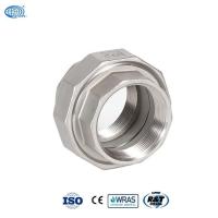 China Threaded Hexagonal Stainless Steel Union Coupling Fitting Rustproof for sale