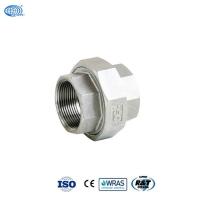 China Threaded Hexagonal Stainless Steel Union Coupling Fitting Rustproof for sale