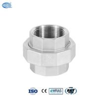 China Threaded Hexagonal Stainless Steel Union Coupling Fitting Rustproof for sale