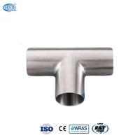 China SS304 Sanitary Polished Equal Union Tee Fittings Anti Corrosion for sale