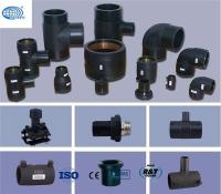 China DN20 DN63 Plastic Pipe Fitting Black HDPE Reducing Coupler Socket Fusion Tee for sale