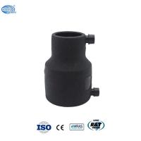China DN20 DN63 Plastic Pipe Fitting Black HDPE Reducing Coupler Socket Fusion Tee for sale