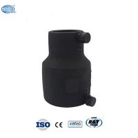 China DN20 DN63 Plastic Pipe Fitting Black HDPE Reducing Coupler Socket Fusion Tee for sale