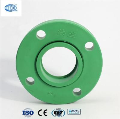China 4 Inch Green Gray PPR Pipe Flange Abrasive Resist Stub End Flange PPR Green for sale