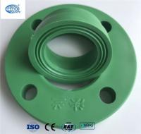 China 4 Inch Green Gray PPR Pipe Flange Abrasive Resist Stub End Flange PPR Green for sale