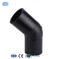 China Butt Welding HDPE Pipe Fittings 45 Degree HDPE Elbow Anti Abrasion Nontoxic for sale