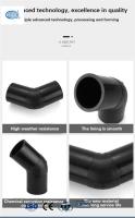 China Butt Welding HDPE Pipe Fittings 45 Degree HDPE Elbow Anti Abrasion Nontoxic for sale