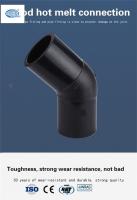 China Butt Welding HDPE Pipe Fittings 45 Degree HDPE Elbow Anti Abrasion Nontoxic for sale