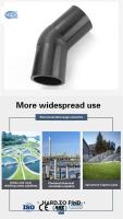 China Butt Welding HDPE Pipe Fittings 45 Degree HDPE Elbow Anti Abrasion Nontoxic for sale