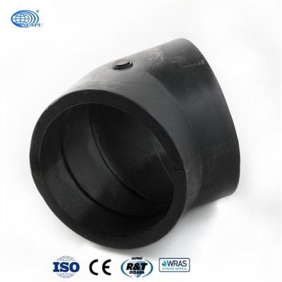 China PE 100 PE 80 Plastic Pipe Fitting Gas Pipe Elbow ISO14001 Customize for sale
