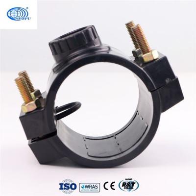 China 20mm To 1000mm Water Plastic Pipe Fitting Saddle Clamp Heavy Duty 16bar ODM for sale