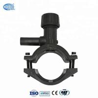China GB/T 13663.2 HDPE Electrofusion Tapping Saddle Black Tapping Tees for sale