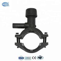 China GB/T 13663.2 HDPE Electrofusion Tapping Saddle Black Tapping Tees for sale