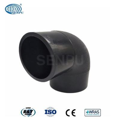 China Butt Fusion 90 Degree Elbow Plastic Pipe Fitting UV Resistant for sale