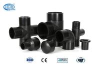 China OEM Black Yellow HDPE Pipe Fittings Butt Fusion 2 Inch 4 Inch 90 Degree Elbow for sale