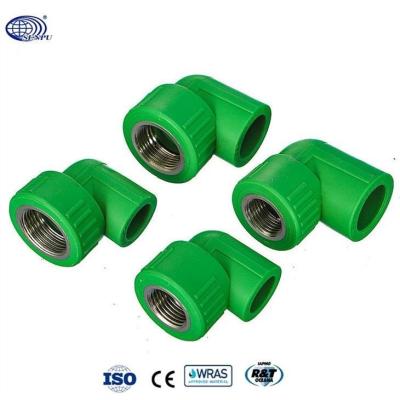 China Green Color Injection Mold Socket Pipe Accessories With Brass Insert for sale