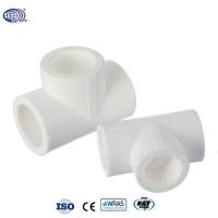 China White Color Tee PN 25 Water Pipe PPR Pipe Fitting for sale