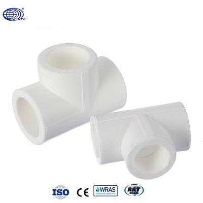 China White Color Tee PN 25 Water Pipe PPR Pipe Fitting for sale