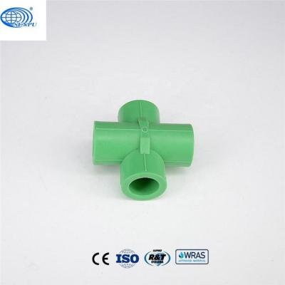 China Ppr Pipe Fitting 4 Path Cross For Water Supply for sale