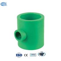 China Green PPR Reducing Tee DIN16962 PPR Pipes Fittings Quick Coupling for sale