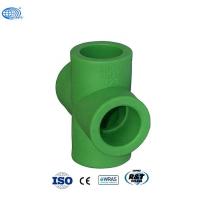 China Green PPR Reducing Tee DIN16962 PPR Pipes Fittings Quick Coupling for sale