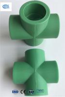 China OBM ODM PPR Equal Cross Tee Pipe Fitting Chemical Resistance for sale